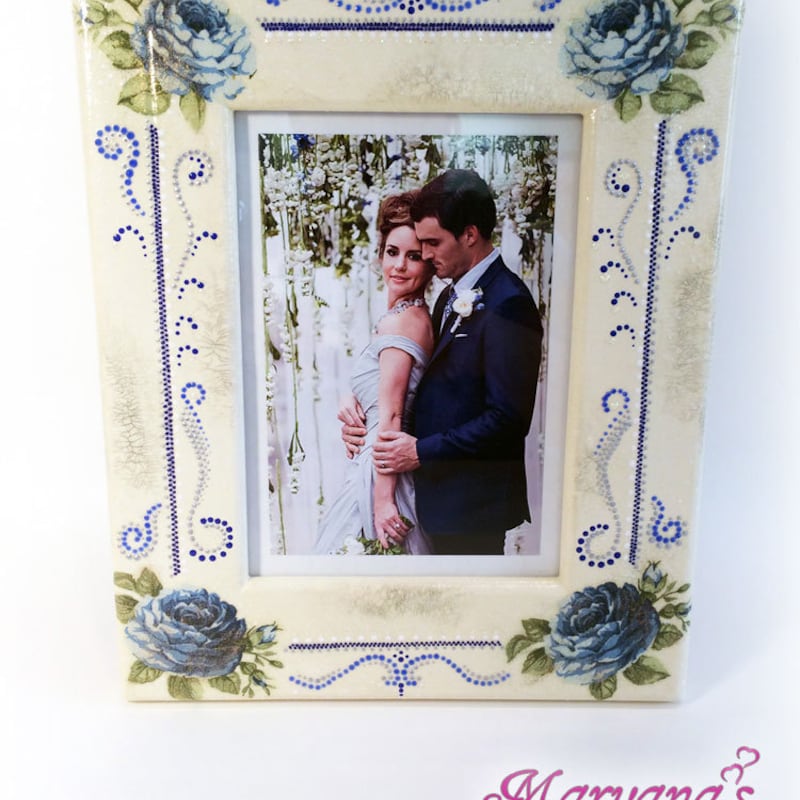 Blue Picture Frames - Etsy