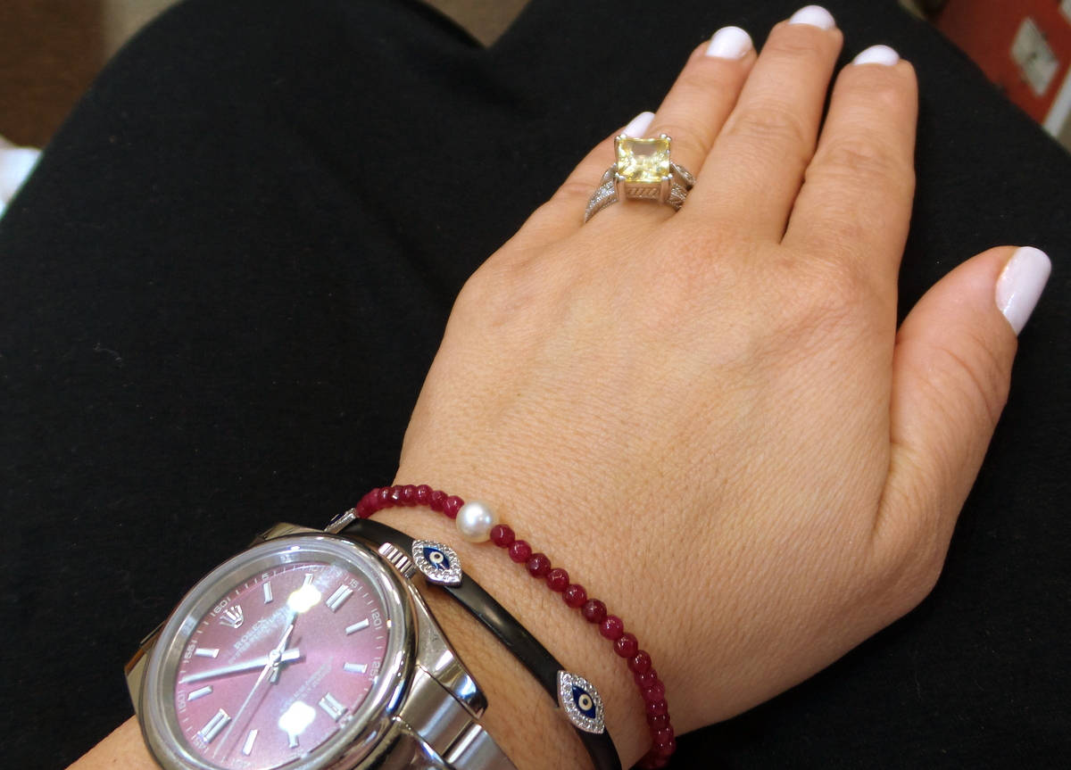 Beaded Bracelet/ Ruby Colored Beads With Natural Cultured - Etsy