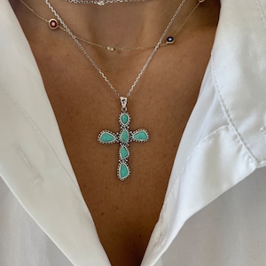 Turquoise Cross - Etsy