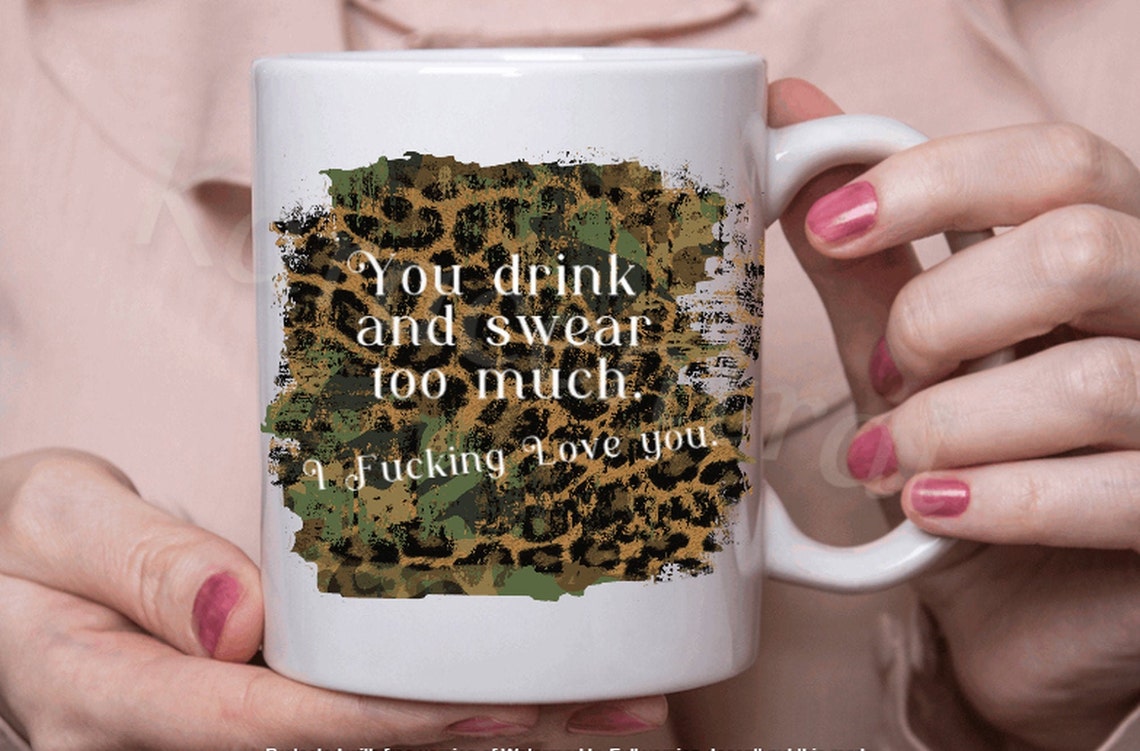 Adult Novelty Swearing Mug Cursing Words Coffee / Tea Cup in - Etsy