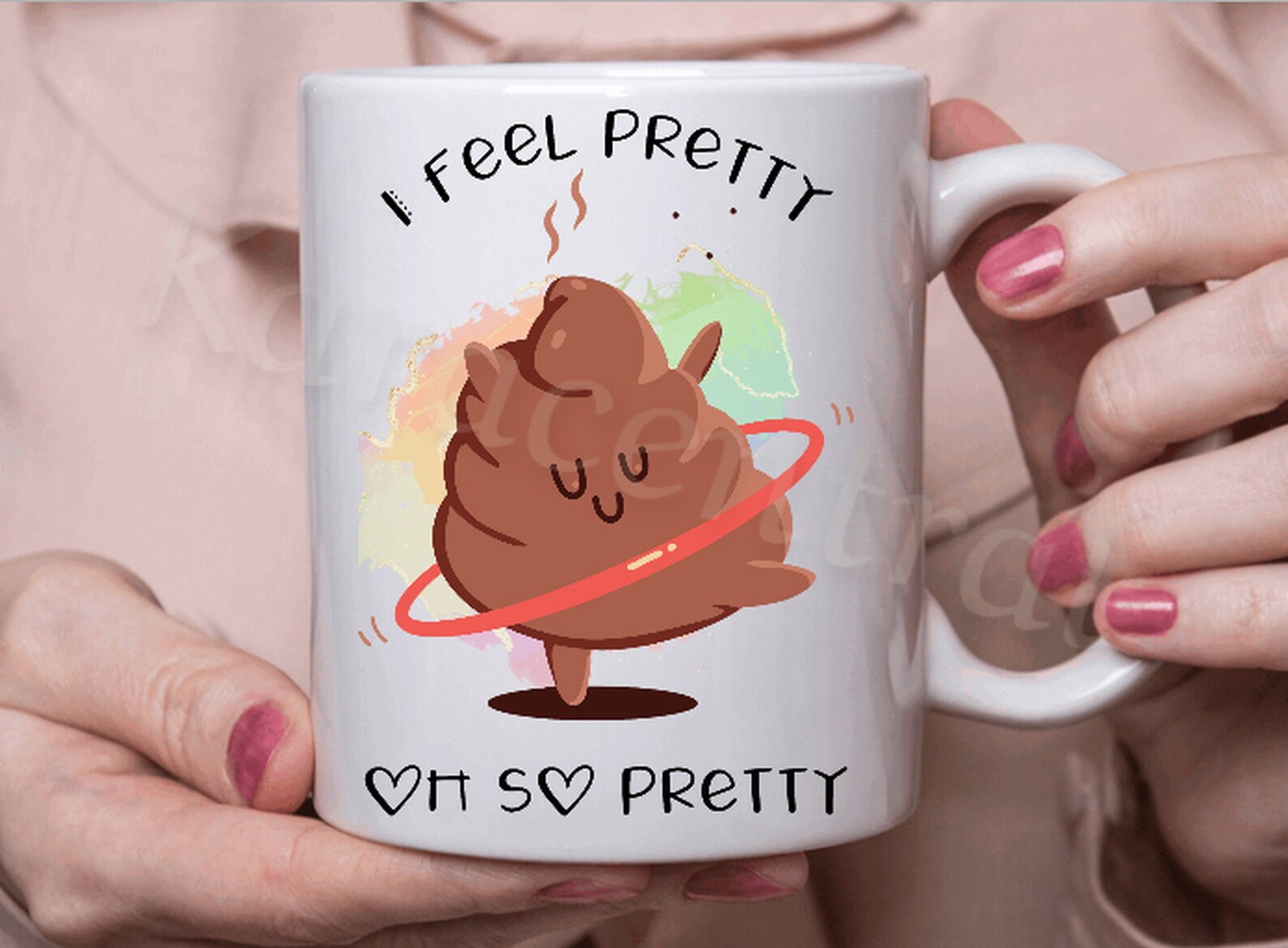 Novelty Poop Mug I Feel Pretty Oh so Pretty Coffee / Tea Cup - Etsy