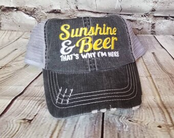 Distressed hat | Etsy