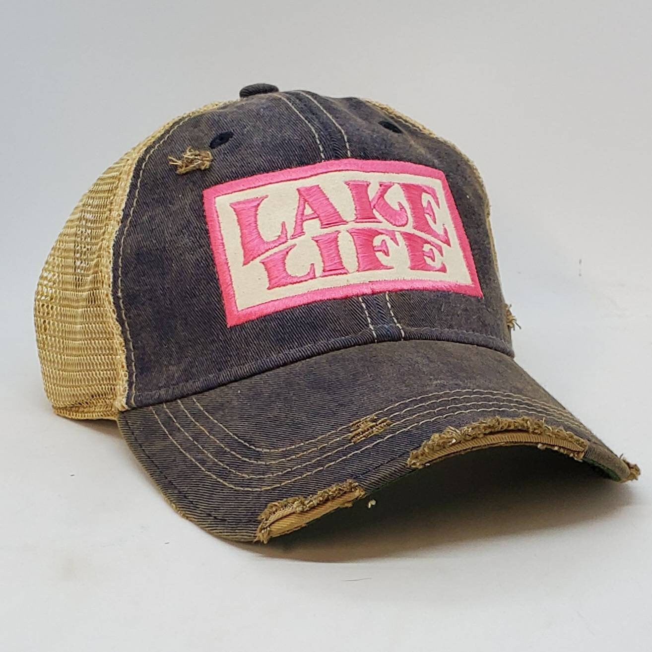 Lake Life Cap Distressed Navy Headmost Brand - Etsy UK