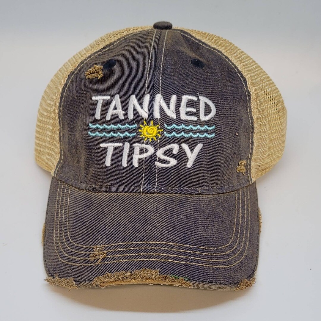 Tanned and Typsy Navy Headmost Cap - Etsy