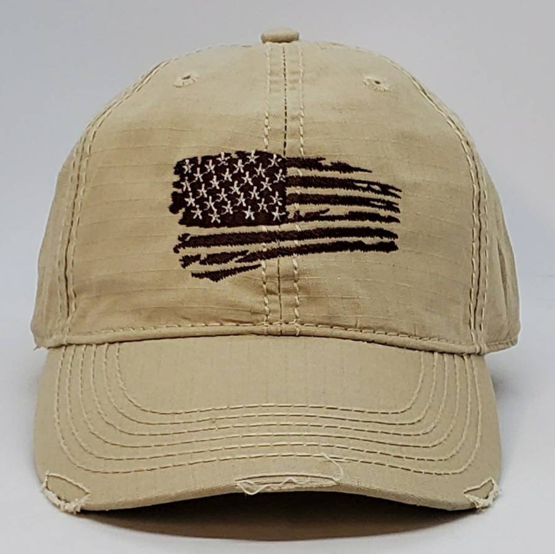 Distressed American Flag Hat - Etsy