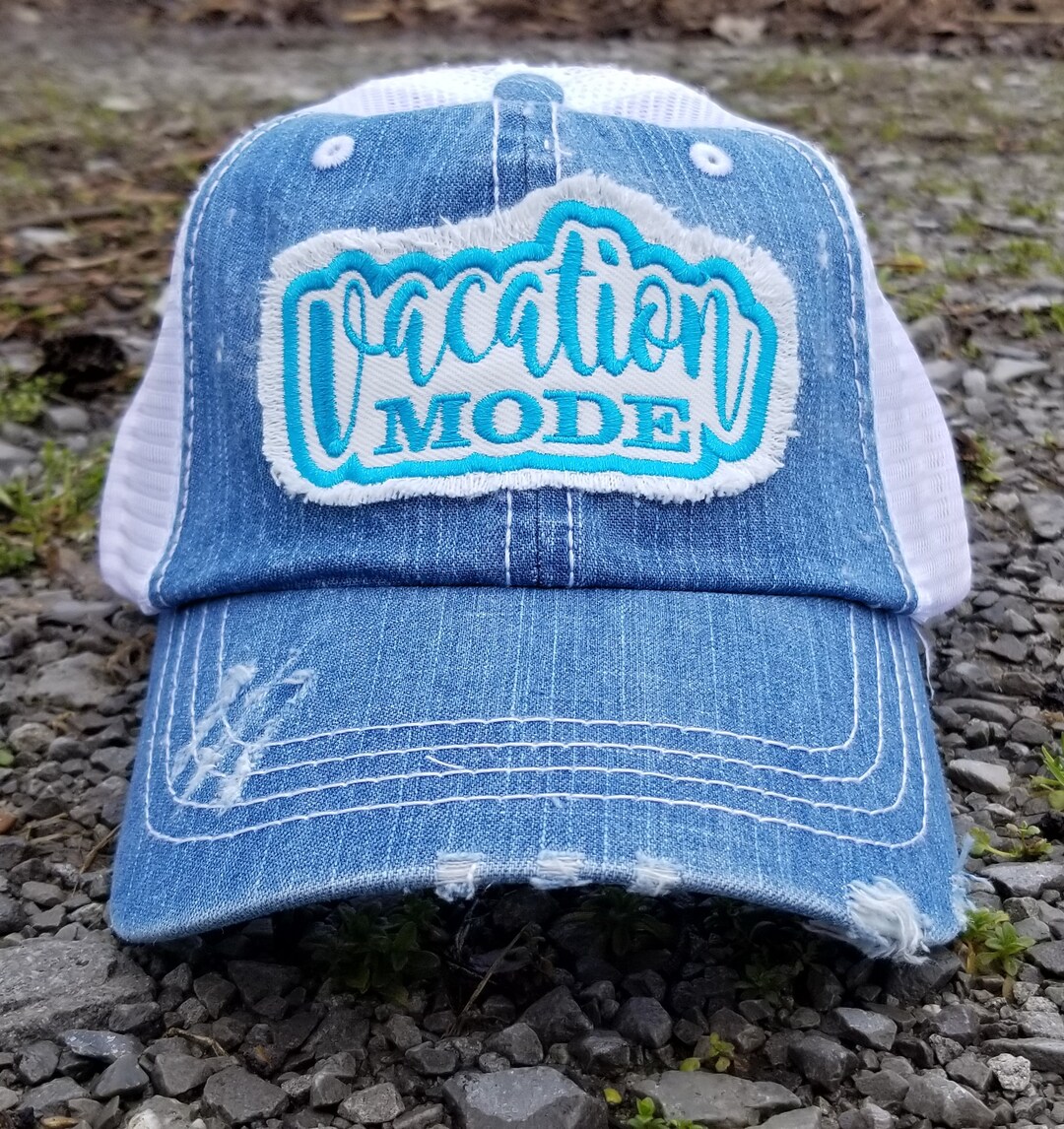 Vacation Mode frayed Patch - Etsy
