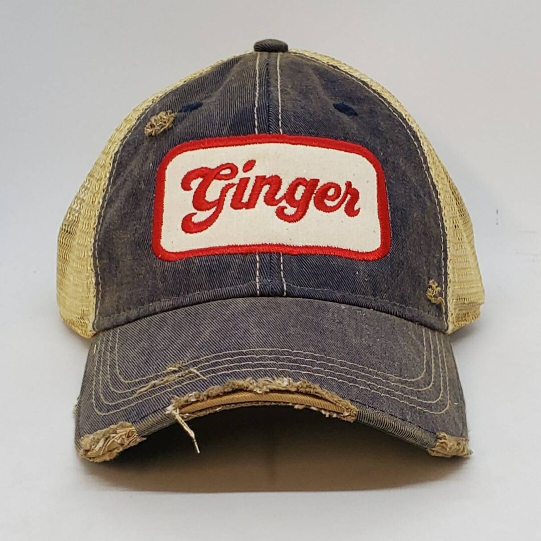 Ginger Ginger Cap Distressed Navy Headmost Cap - Etsy