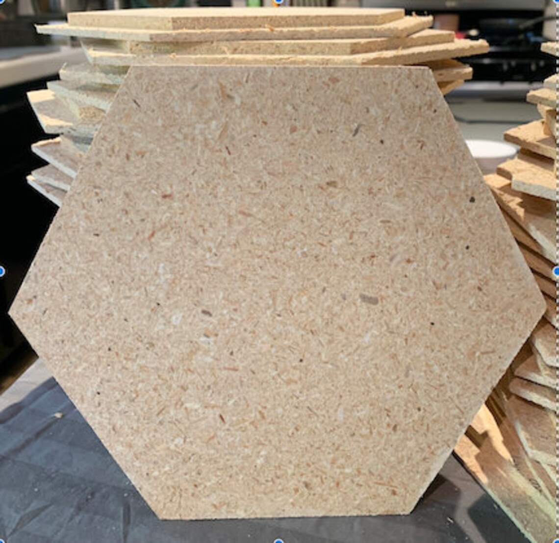 Custom Hexagon Wood Tiles - Etsy