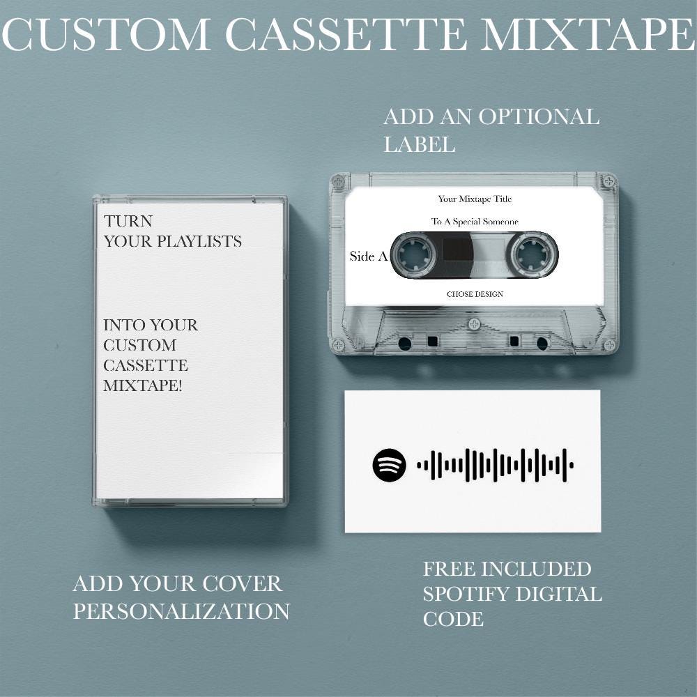 Custom Cassette Mixtape - Etsy
