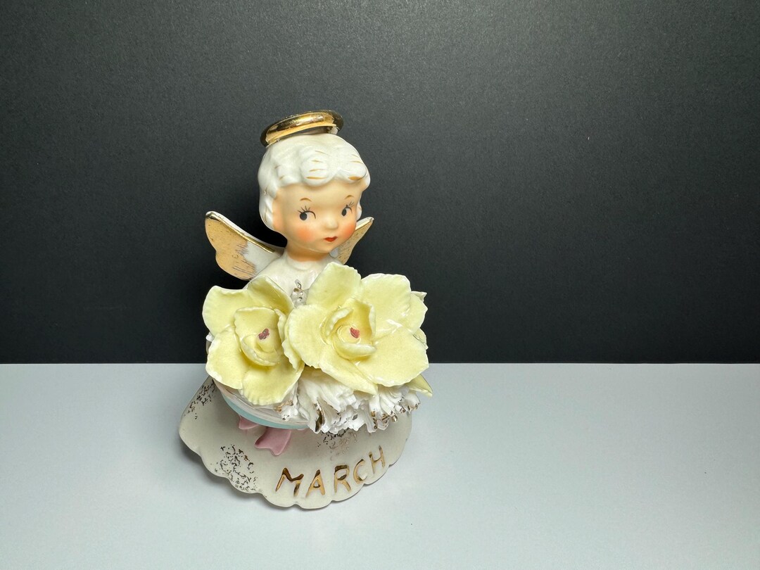 Lefton Geo Z March Angel Figurine - Etsy