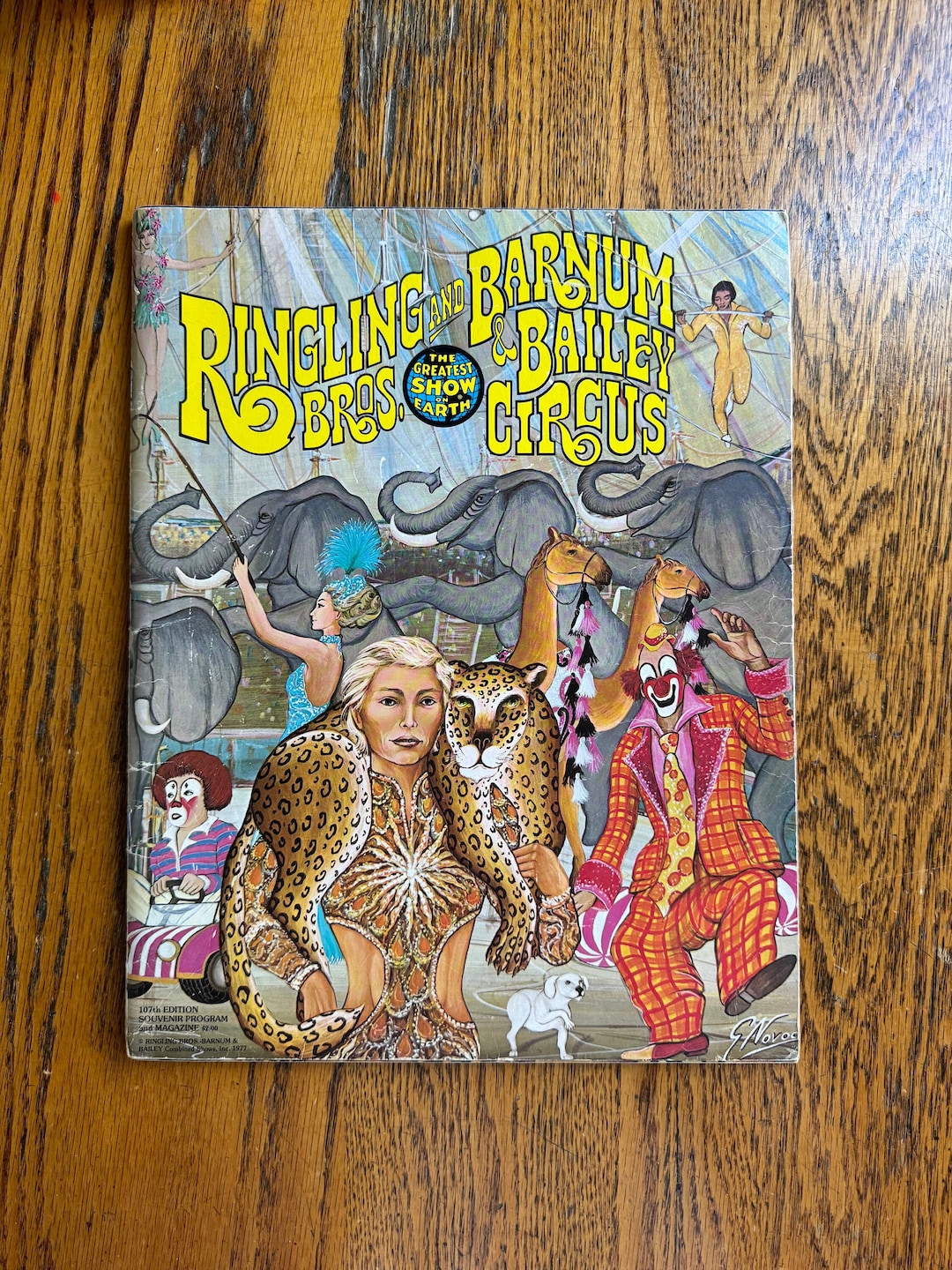 107th Ringing Bros. and Barnum & Bailey Circus Program 1977, Vintage ...
