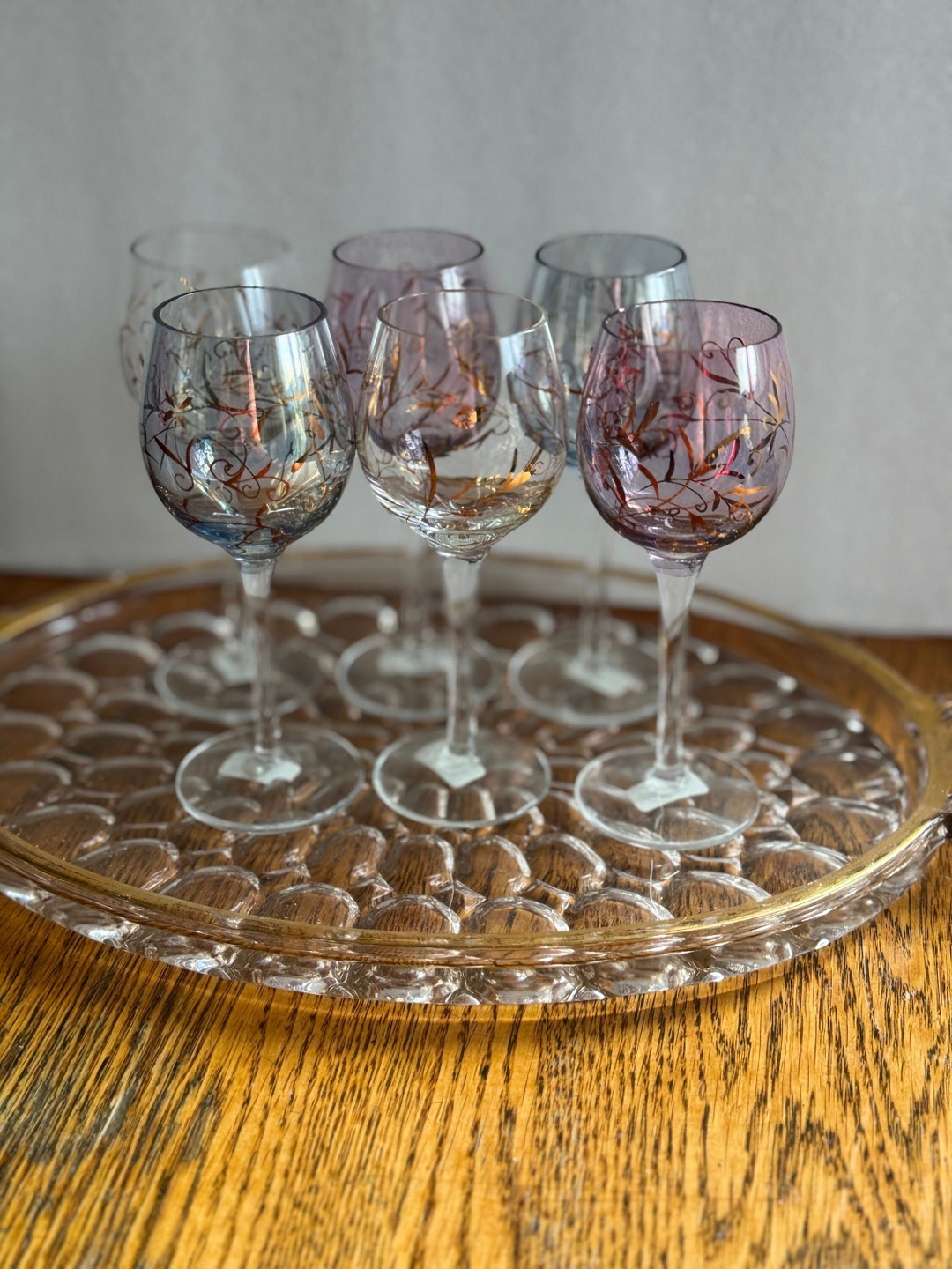 Romanian Gold Filigree Cordial/shot Glasses (set of 6, 2 Oz Capacity ...