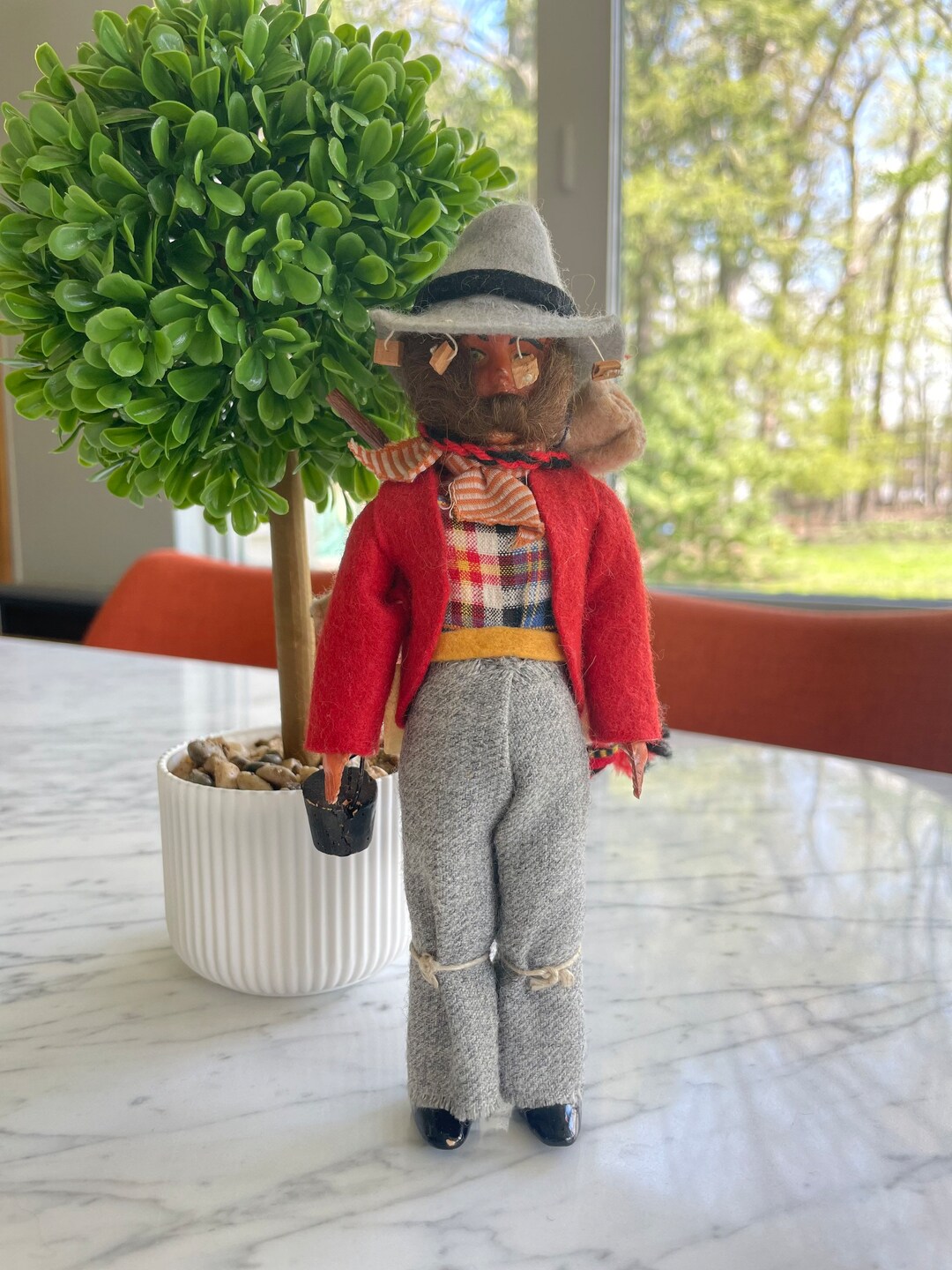 Red Hobo Folk Art Figurebill, Australian Hobo Hipster Gypsy Cultural ...