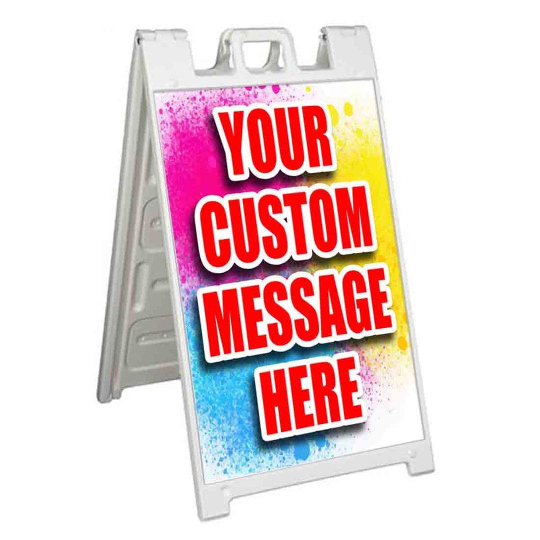 Complex Custom Design 24x36 A-frame Signicade Sidewalk Sign Multiple ...