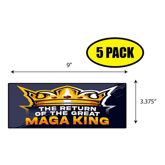 The Return of the Great Maga King Crown Vinyl Sticker Decal - Etsy
