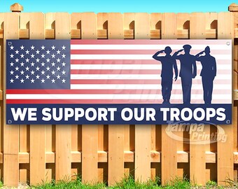 Our Troops Banner - Etsy