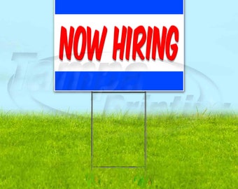 Now Hiring Yard Sign - Etsy