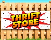THRIFT STORE 13 Oz Heavy Duty Vinyl Banner Sign With Metal - Etsy