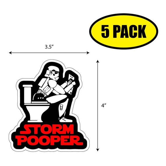 Storm Pooper Vinyl Sticker Decal 4 X 3.5 Peel - Etsy