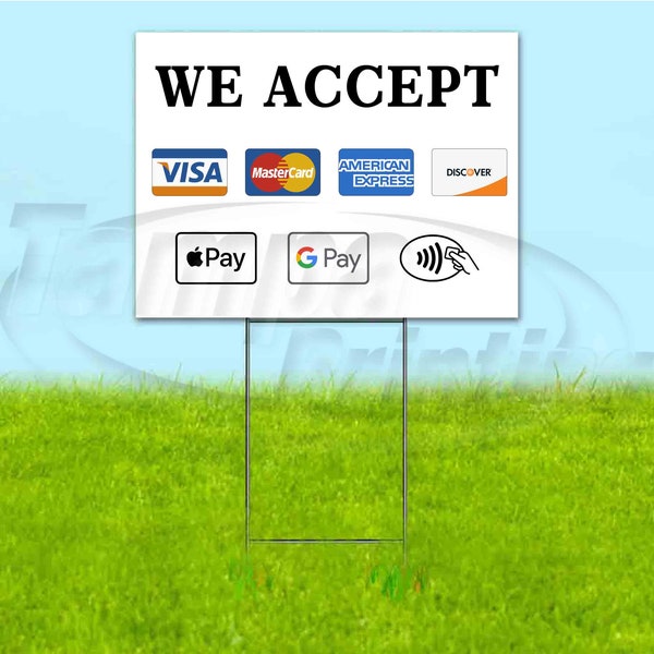 Payments Accepted Sign - Etsy