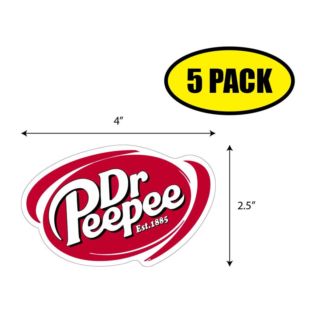 Dr Peepee Vinyl Sticker Decal 3.375 X 9 Peel & Stick Funny, Humor, Gift ...
