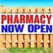 Pharmacy Now Open 13 Oz Heavy Duty Vinyl Banner Sign With Metal ...