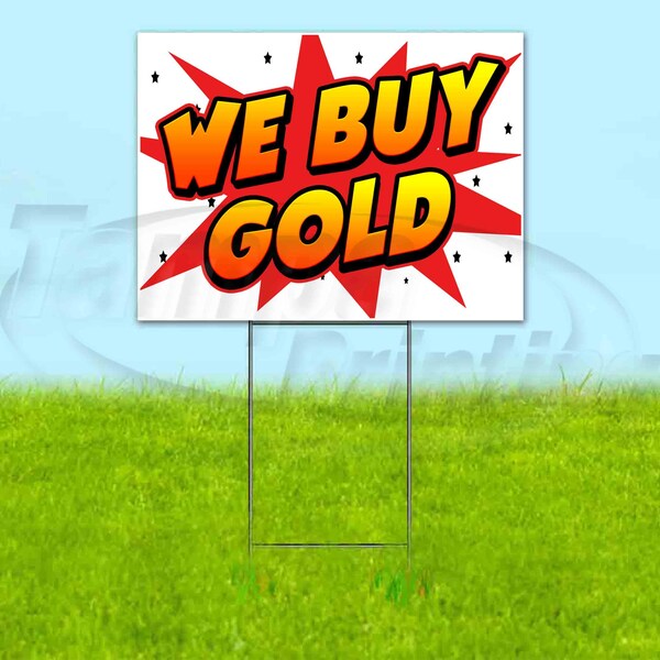 We Buy Gold Sign - Etsy