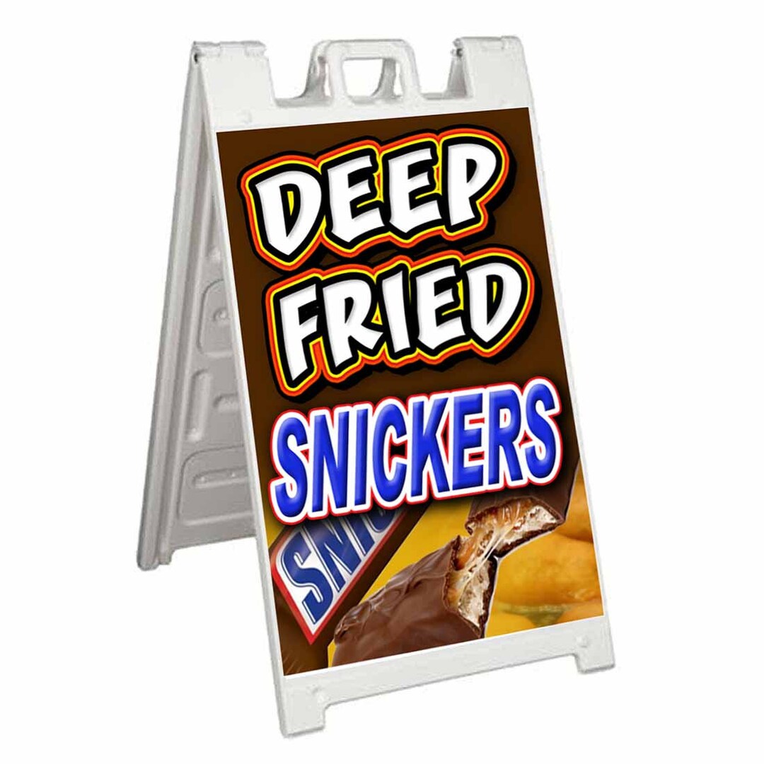 Deep Fried Snickers 24x36 A-frame Signicade Sidewalk Sign Multiple ...