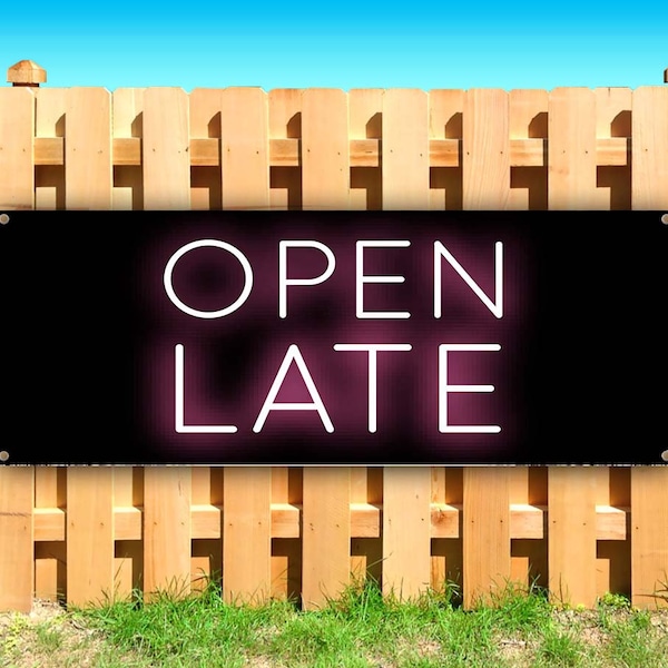 Open Late Sign - Etsy