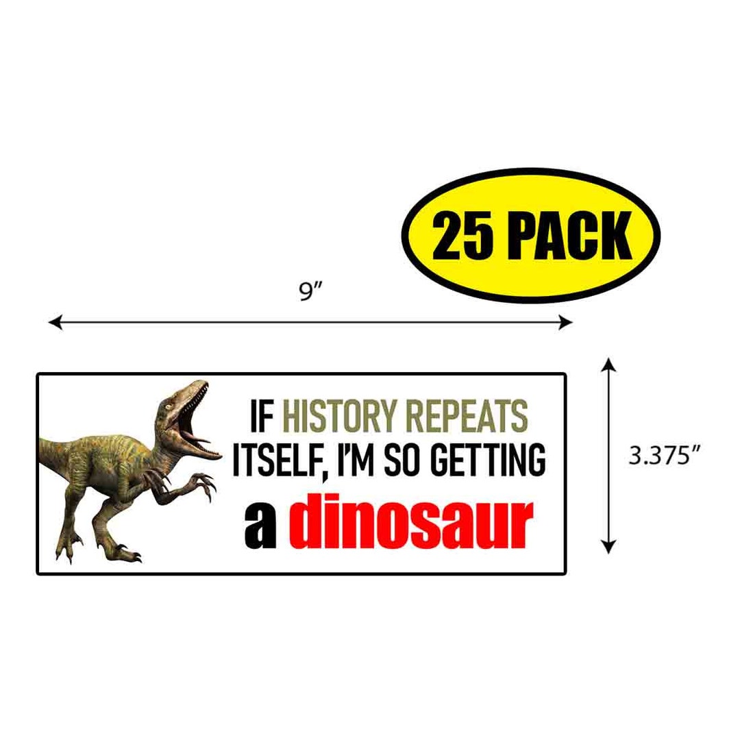 If History Repeats Itself Vinyl Sticker Decal 3.37 X 9 Peel & Stick ...