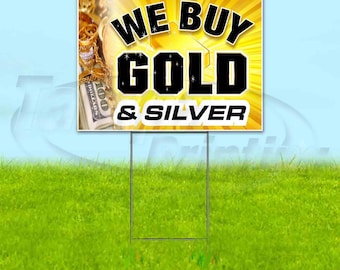 We Buy Gold Sign - Etsy