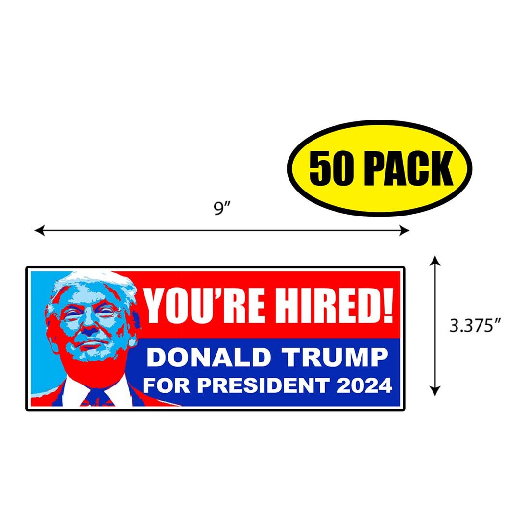 Trump Vinyl Sticker Decal 3.37 X 9 Peel & Stick Funny, Humor, Gift - Etsy