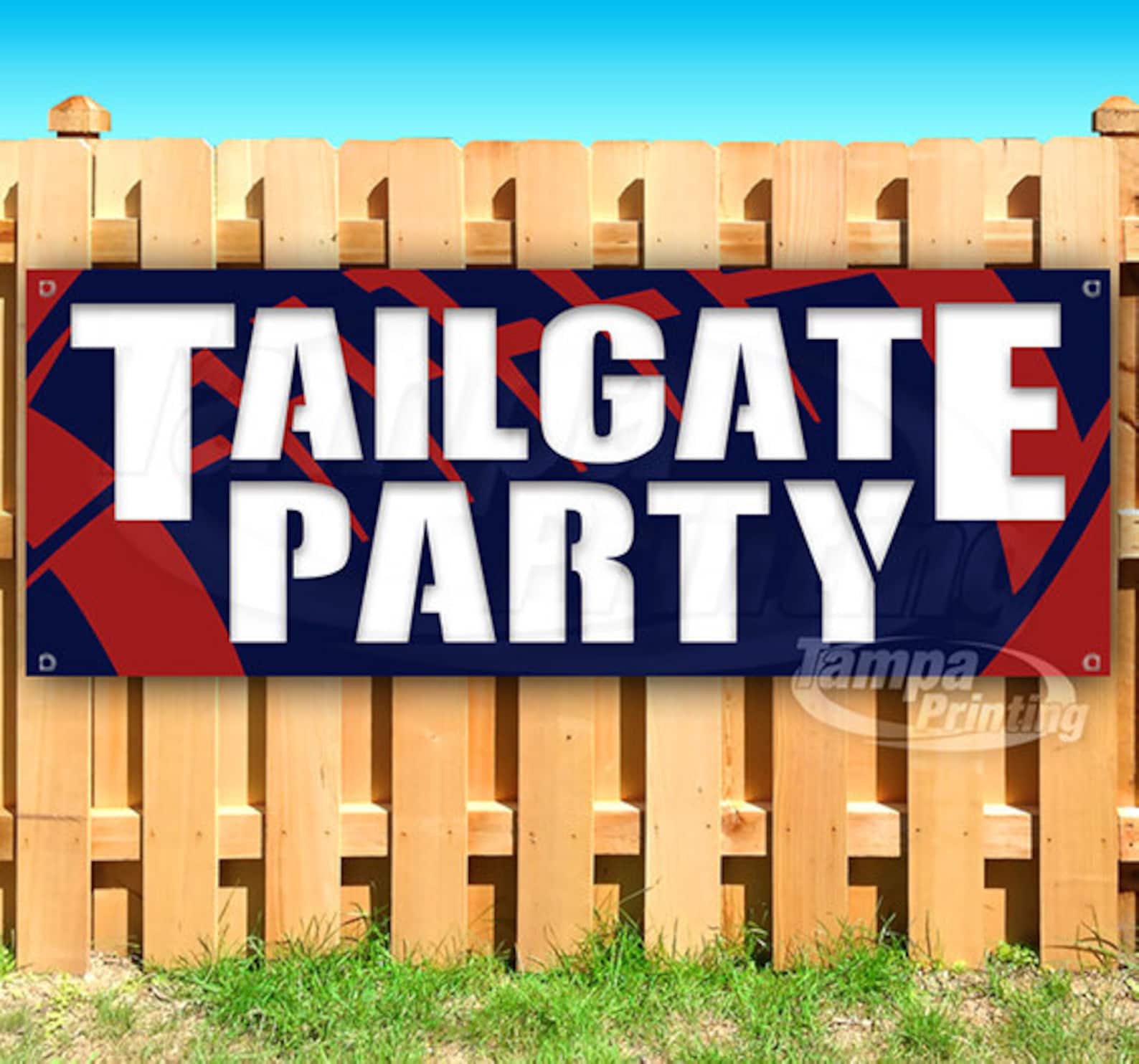 TAILGATE PARTY 13 Oz Heavy Duty Vinyl Banner Sign With Metal - Etsy
