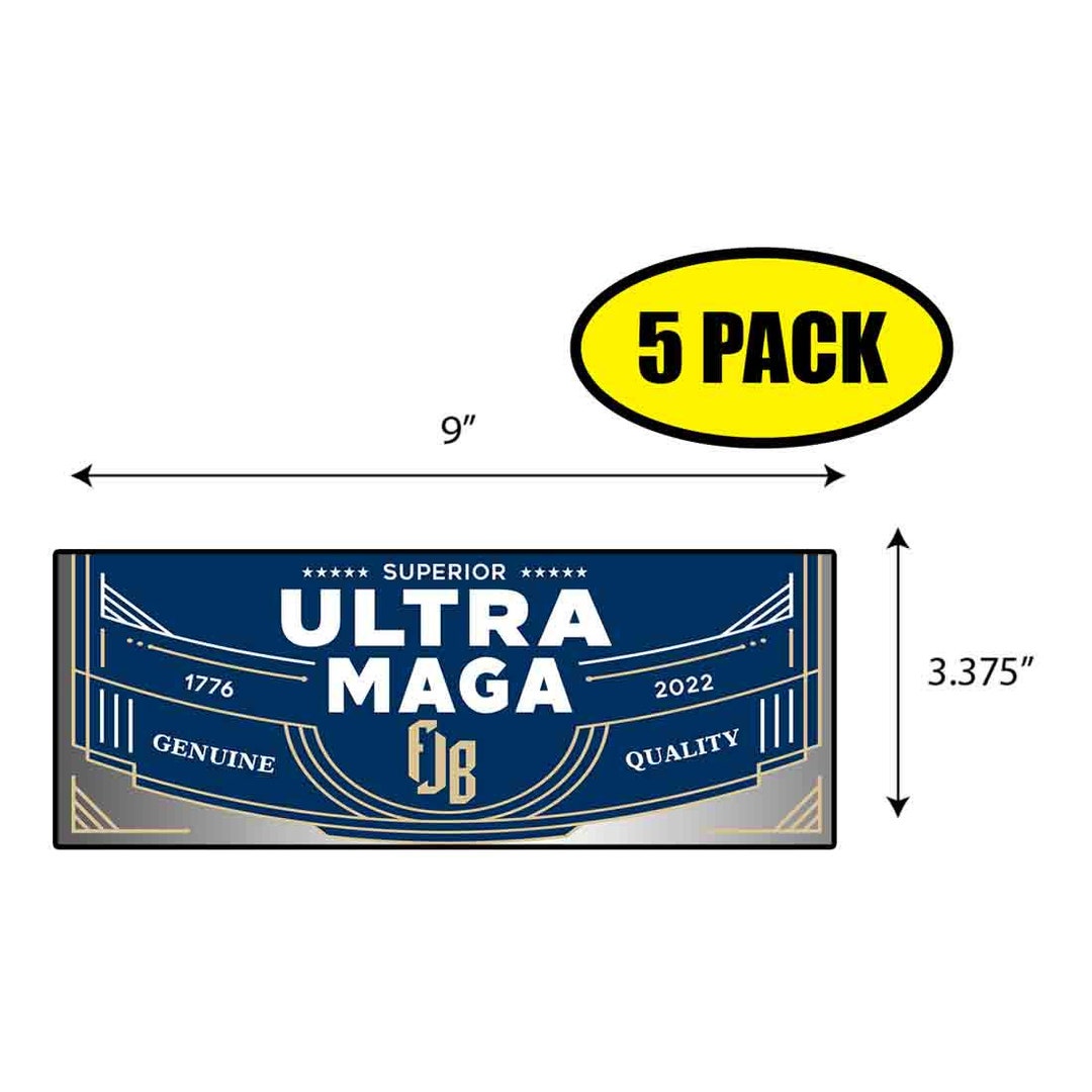 Superior Ultra Maga Vinyl Sticker Decal 3.37 X 9 Peel & Stick Funny ...