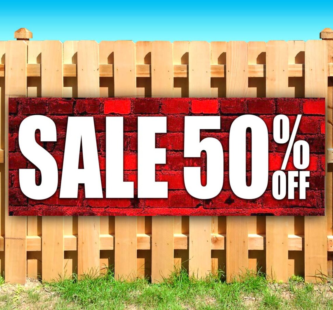 SALE 50% OFF 13 Oz Heavy Duty Vinyl Banner Sign With Metal | Etsy