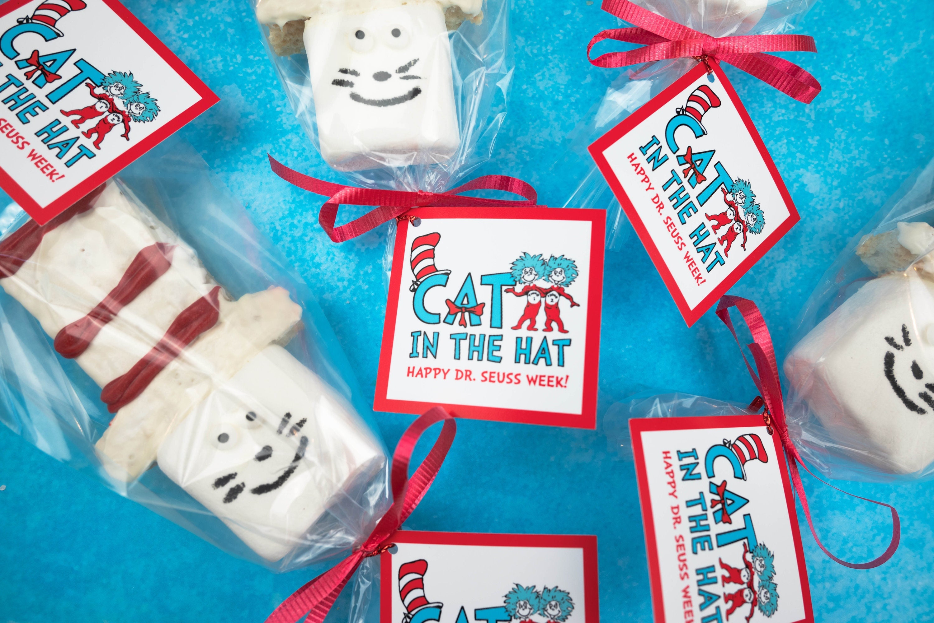 Dr. Seuss Treat Bag Card, Dr. Seuss Printable, Cat in the Hat, Dr ...