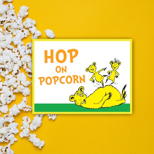 Dr. Seuss Treat Bag Card Dr. Seuss Printable Truffula Seeds | Etsy