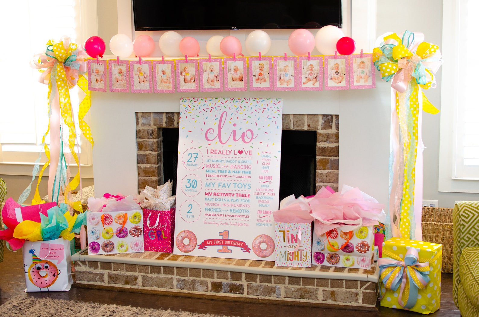 Donut 1st Birthday Sign, Donut First Birthday Poster, Donut First ...