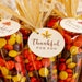 Thankful for You Tags, Leaf Tags, Thanksgiving Favor Tags, Thanksgiving ...