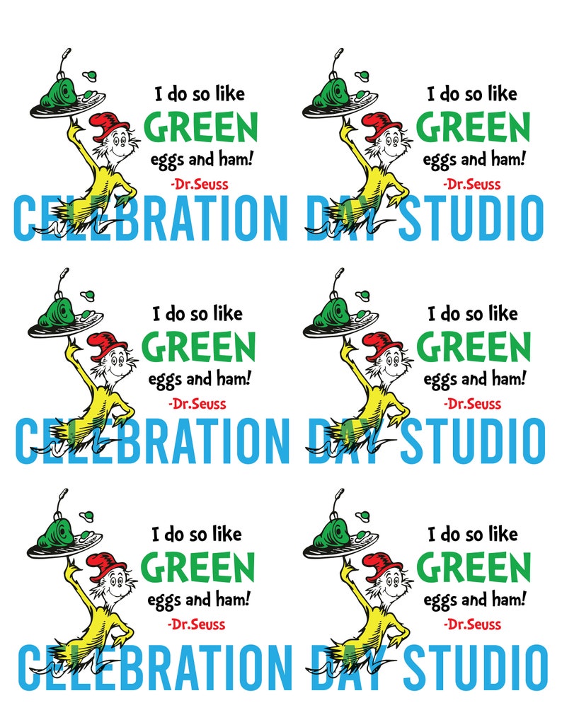 READ ACROSS AMERICA Dr. Seuss Tags Dr. Seuss Printable One - Etsy