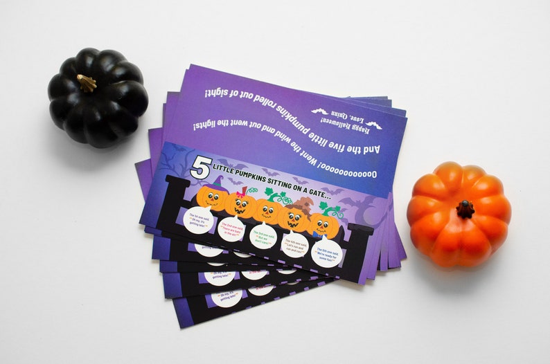 5 Little Pumpkins Bag Topper DIGITAL DOWNLOAD Halloween - Etsy