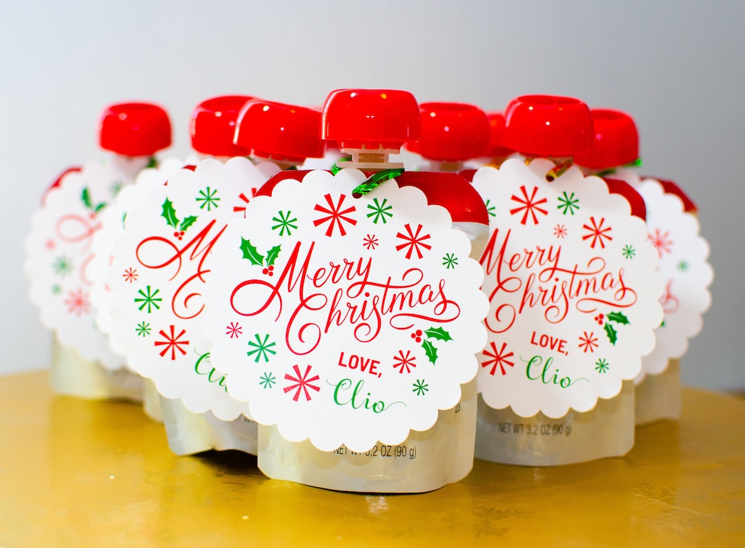 Merry Christmas Printable Tag, Christmas Cookie Tag, Christmas Gift Tag ...