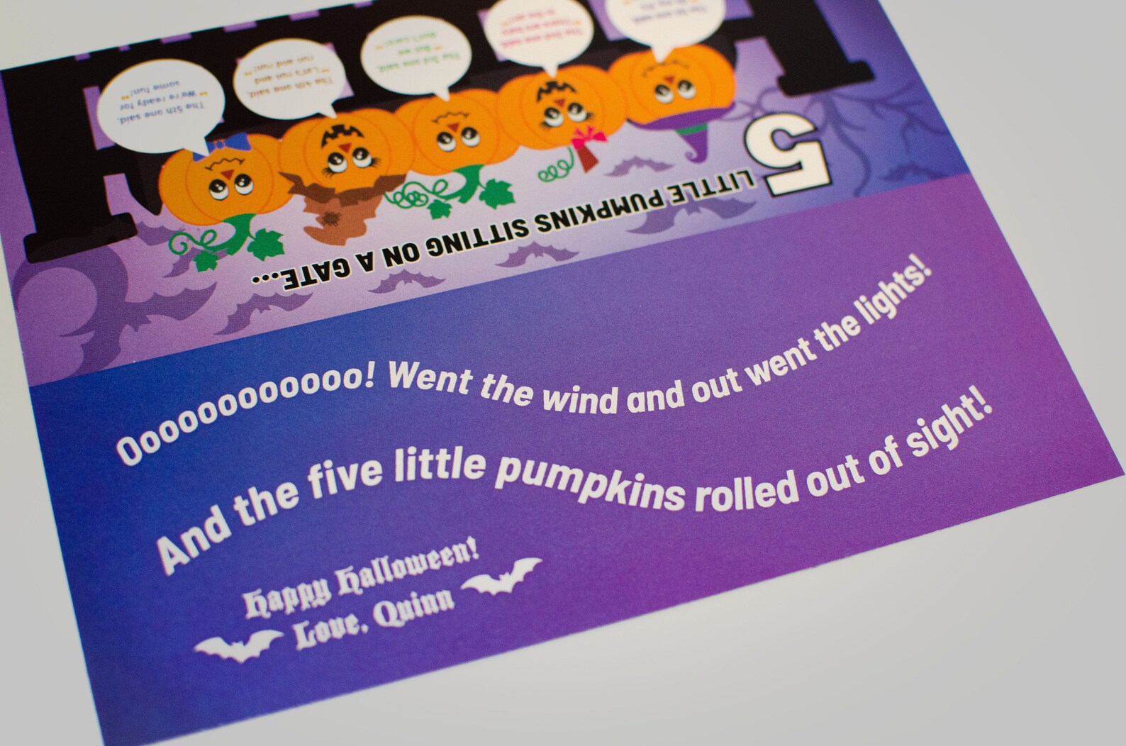 5 Little Pumpkins Bag Topper, DIGITAL DOWNLOAD, Halloween Treat Bag ...