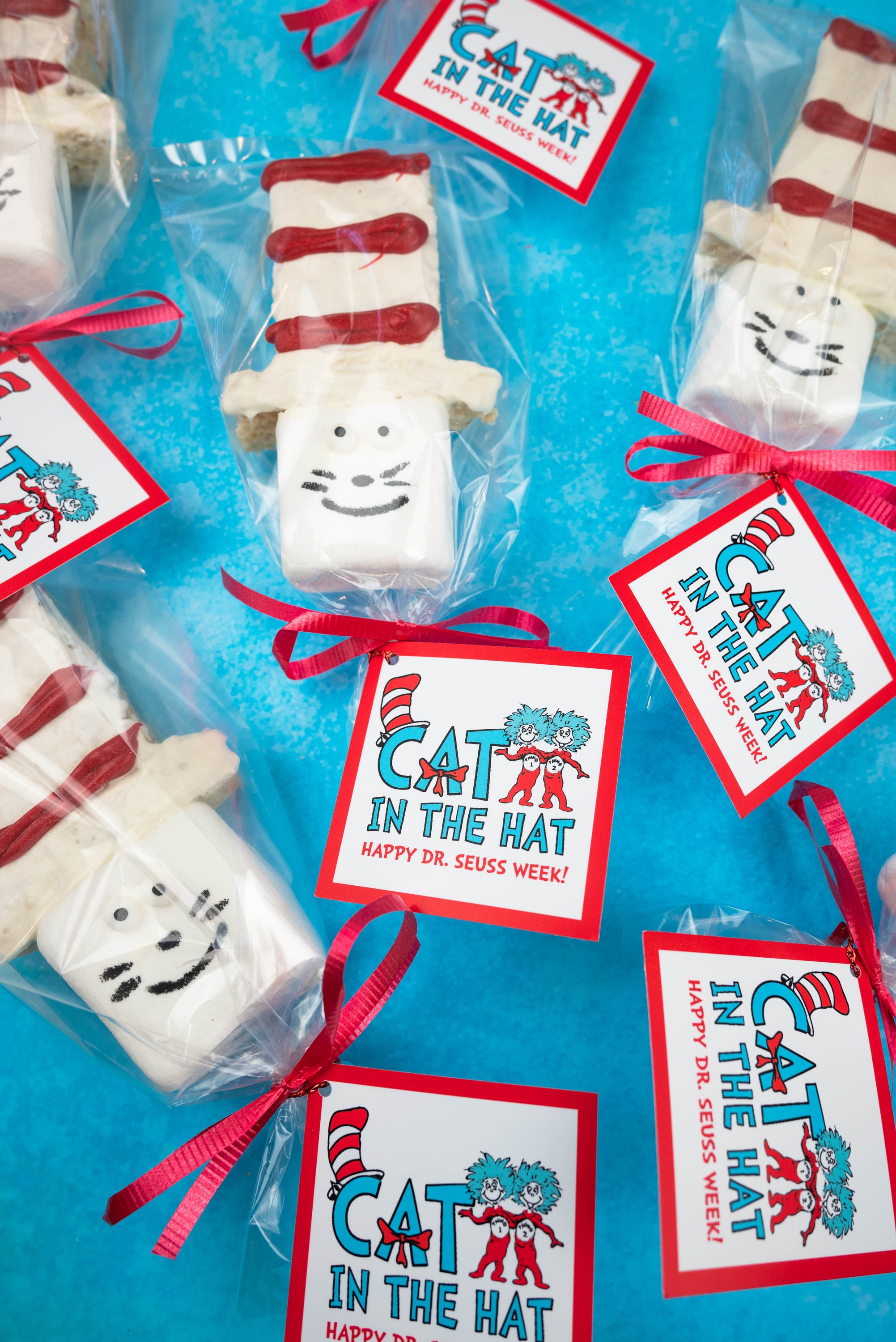 Dr. Seuss Treat Bag Card Dr. Seuss Printable Cat in the Hat | Etsy