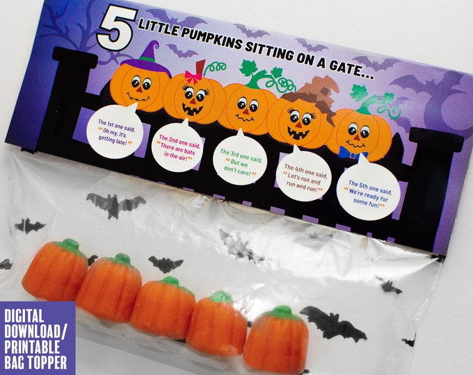 5 Little Pumpkins Felt Story - Etsy