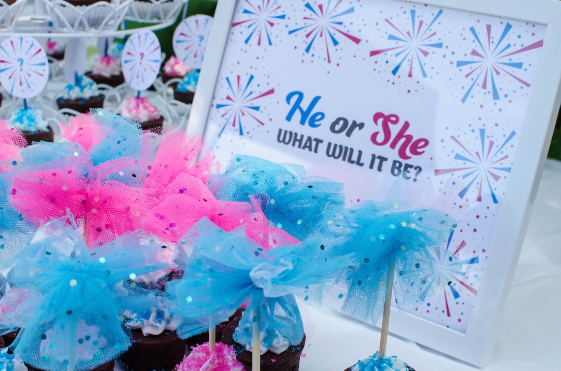 Fireworks Gender Reveal Kit Gender Reveal Invite Fireworks - Etsy