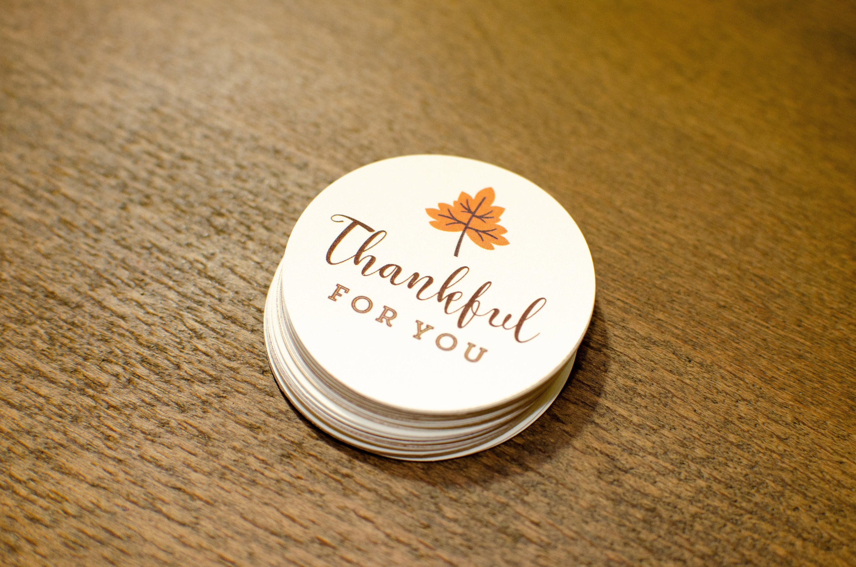 Thankful for You Tags Leaf Tags Thanksgiving Favor Tags - Etsy Canada