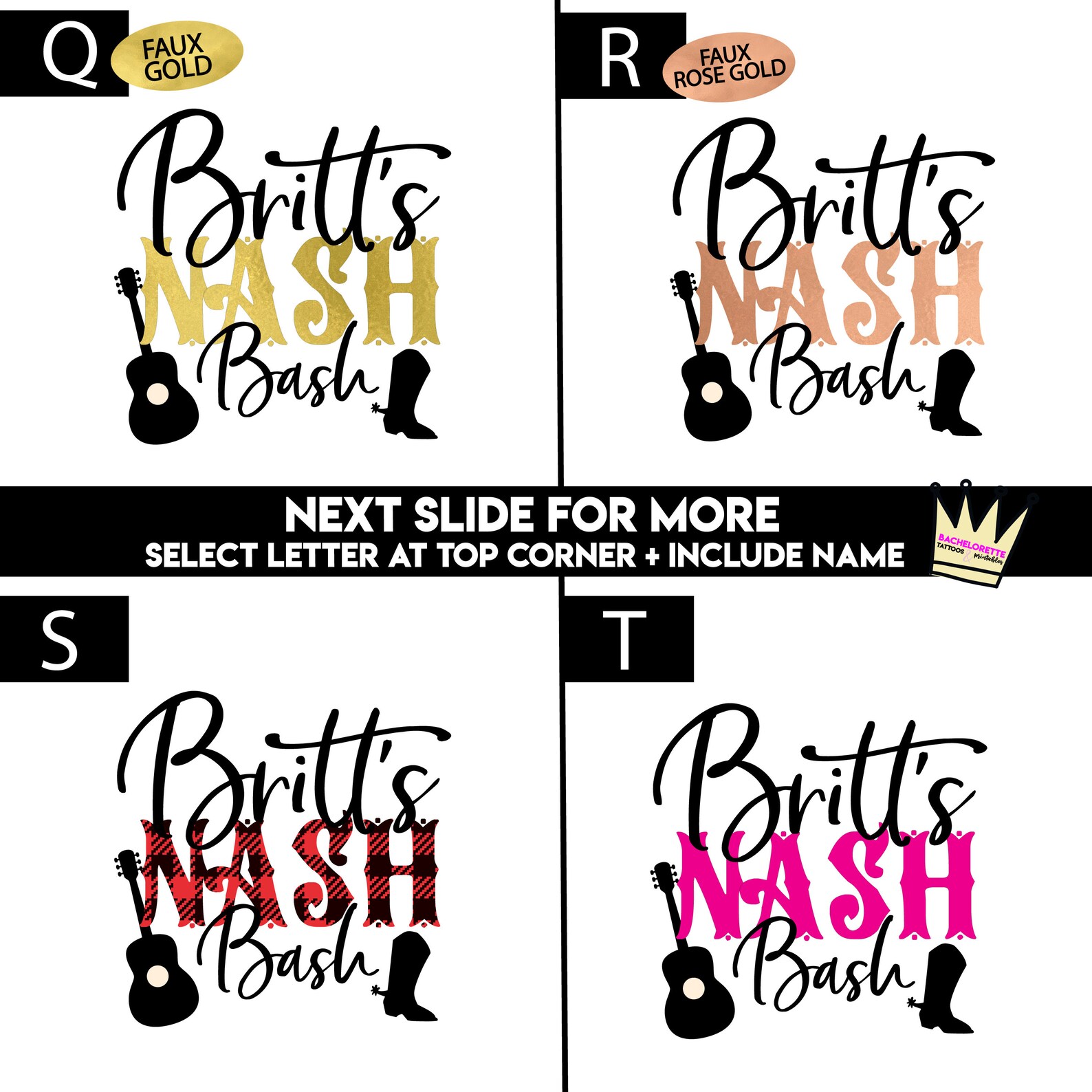 Customized Nash Bash Party Favors Nashville Bachelorette | Etsy