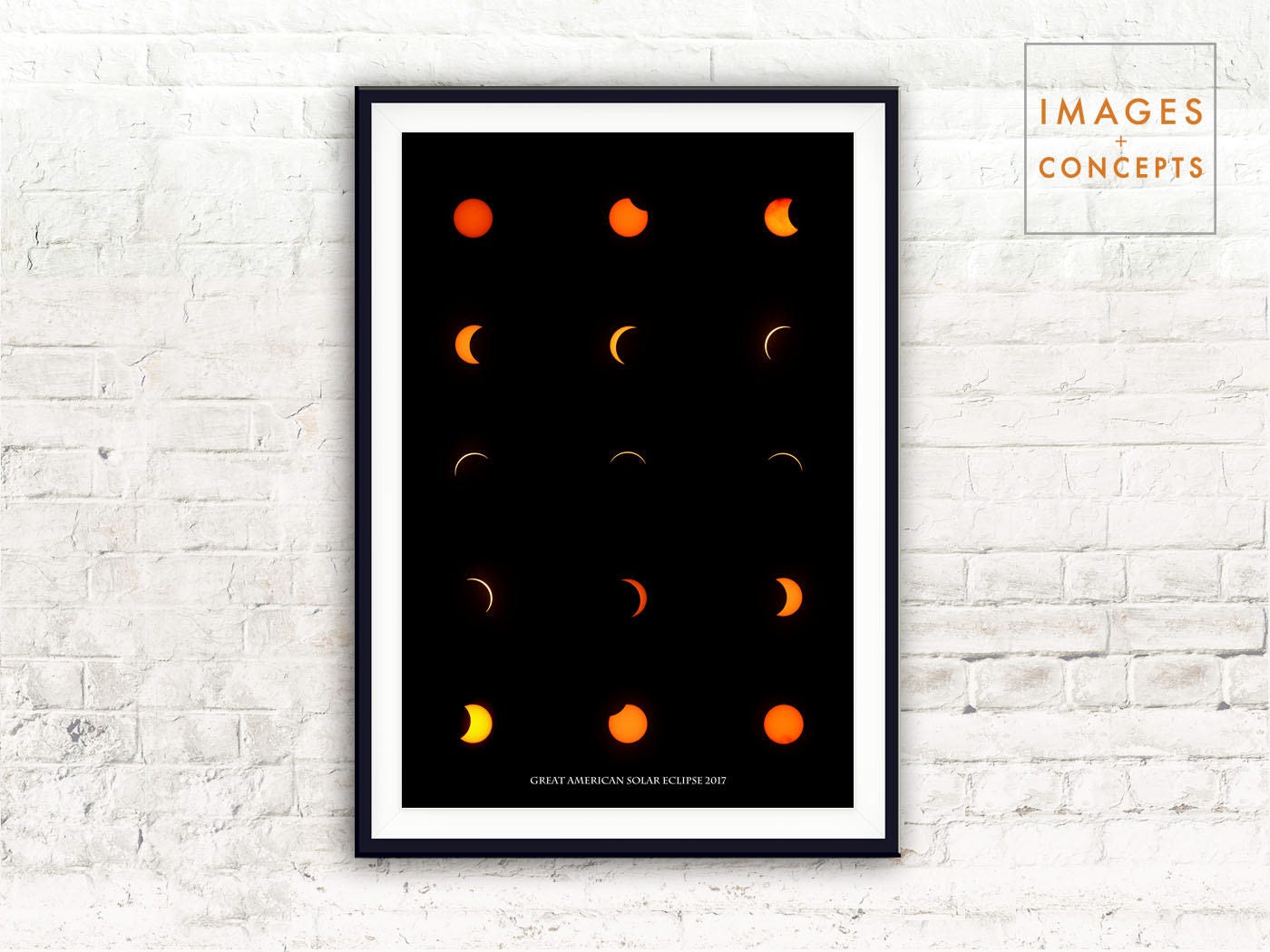 Solar Eclipse Poster ~ Space Photograph ~ Solar Eclipse Print ~ Modern ...