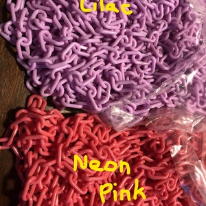20 Feet - High Quality 3mm Plastic Chain for Craft, DIY Bird Toys ...